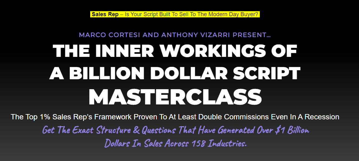 The Inner Workings Of A Billion-Dollar Script Masterclass